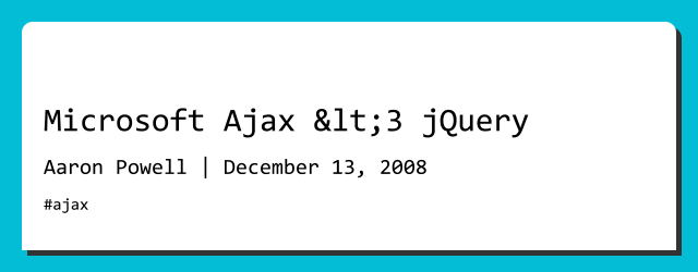 Microsoft Ajax 