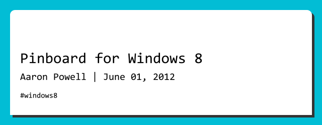 Pinboard for Windows 8